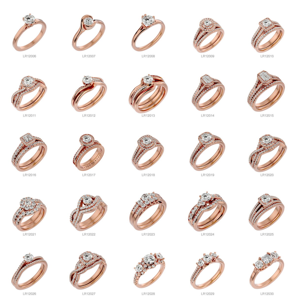 3000+ Jewelry Ring Collection - Angular Diamonds