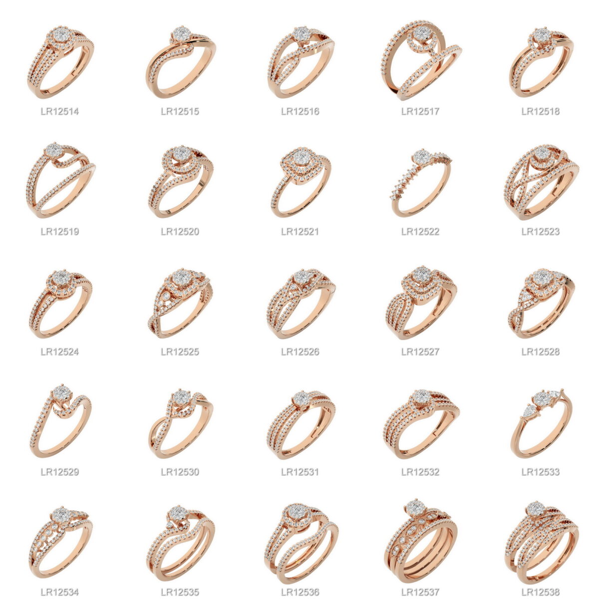 3000+ Jewelry Ring Collection - Angular Diamonds