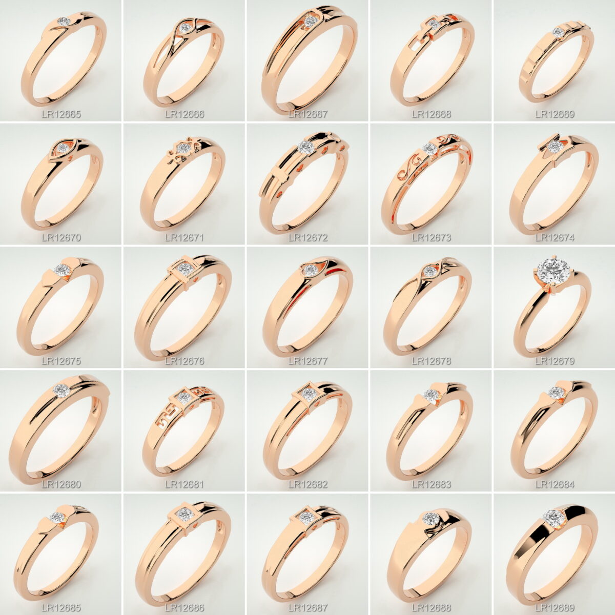 3000+ Jewelry Ring Collection - Angular Diamonds